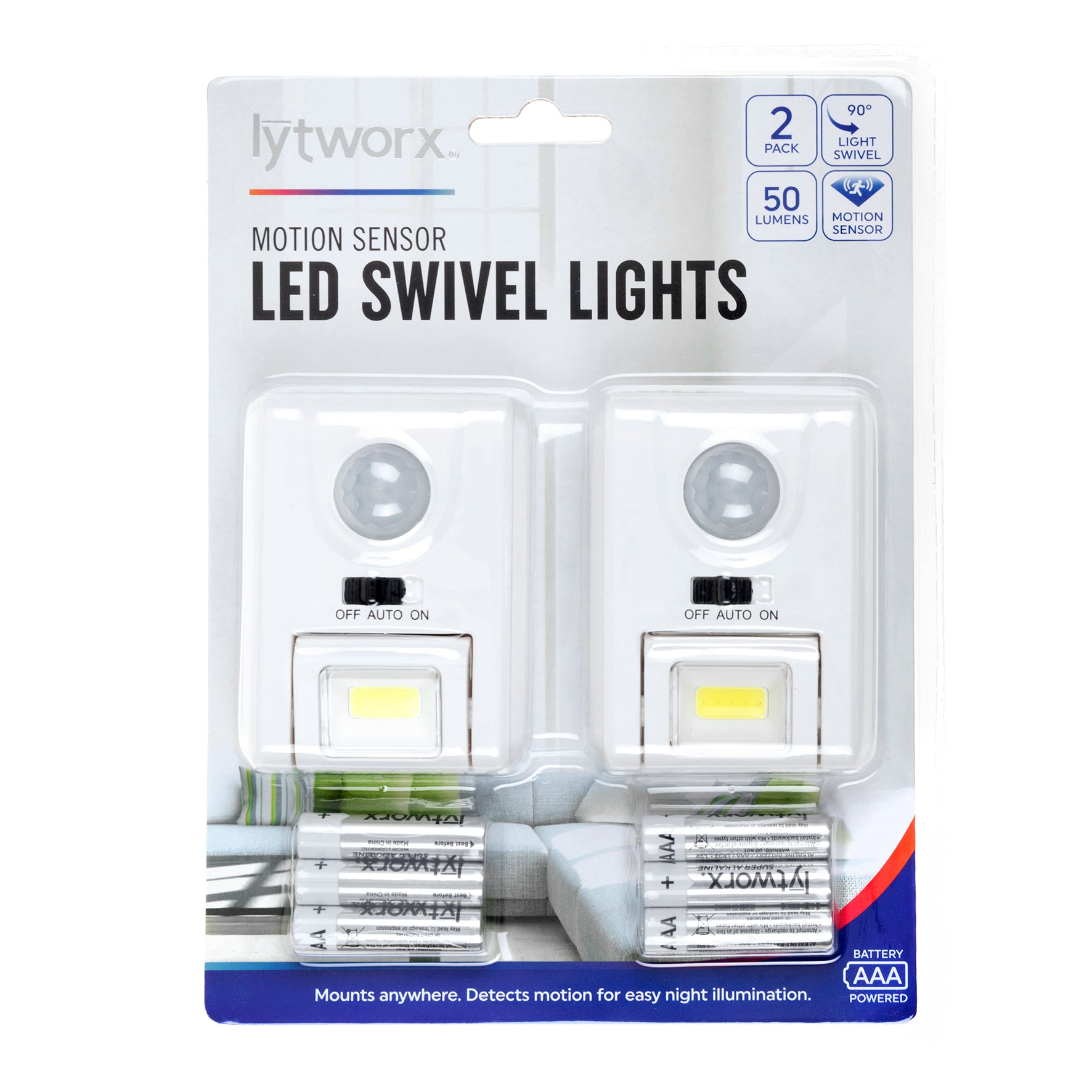 Light Swivel Motion Sensor COB Led Pk2 B/OP PDQ | Hot Dollar Newtown ...