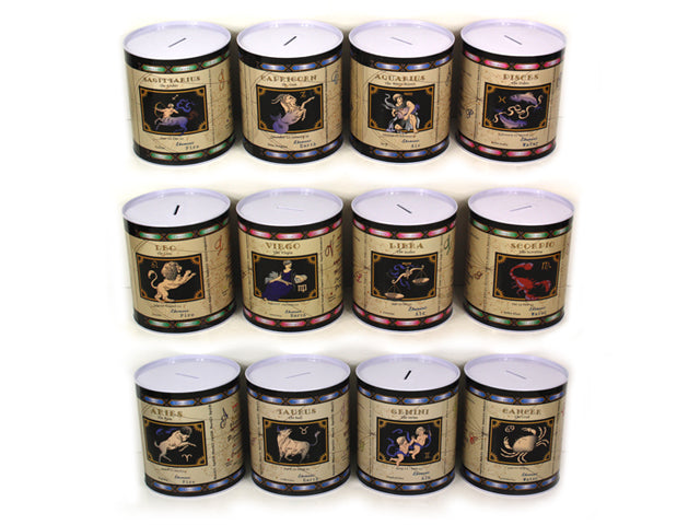 ZODIAC MONEY BOX 12 SIGNS | Hot Dollar Newtown | One Stop Variety Shop ...